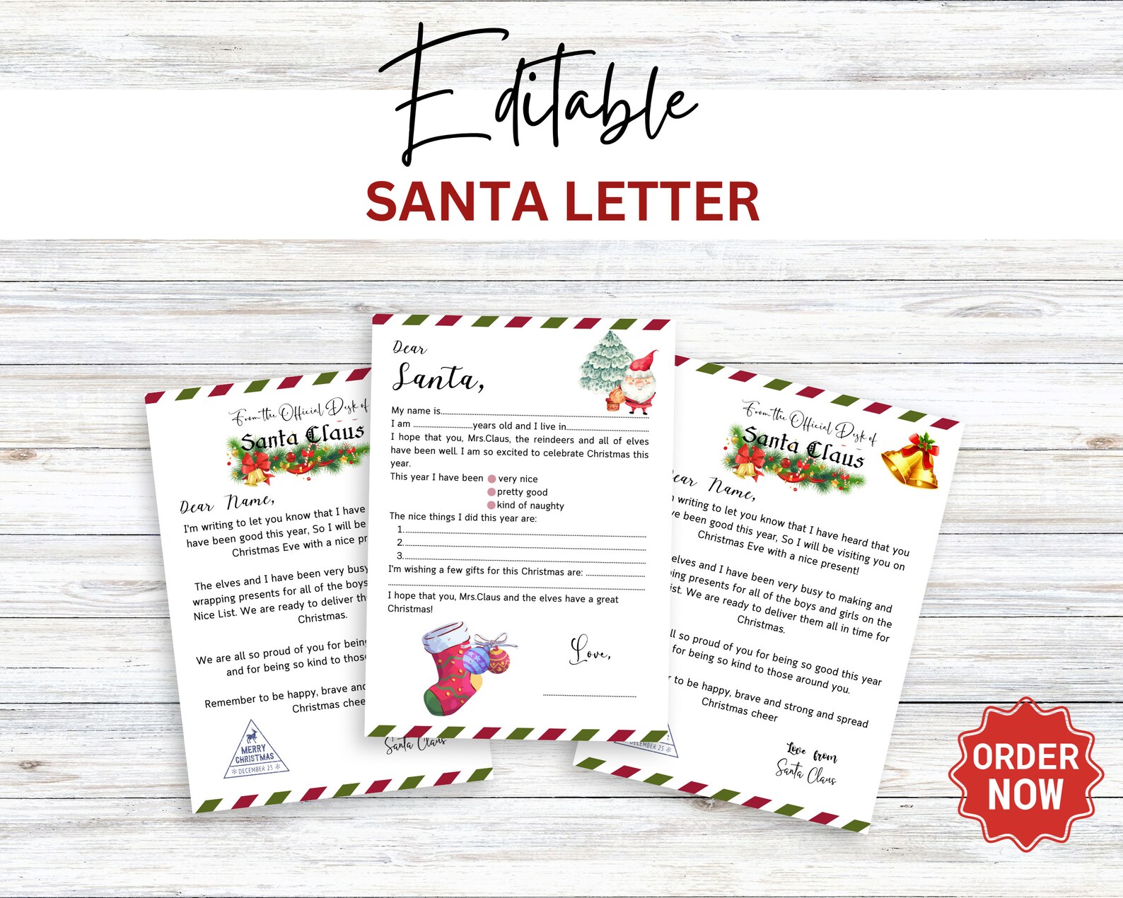 Letter to Santa Bonus Coloring Pages Dear Santa Printable - Etsy