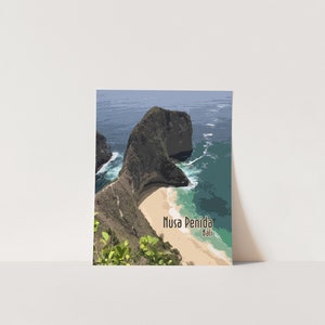 Bali Indonesia Poster Nusa Penida Island Poster Digital Wall - Etsy