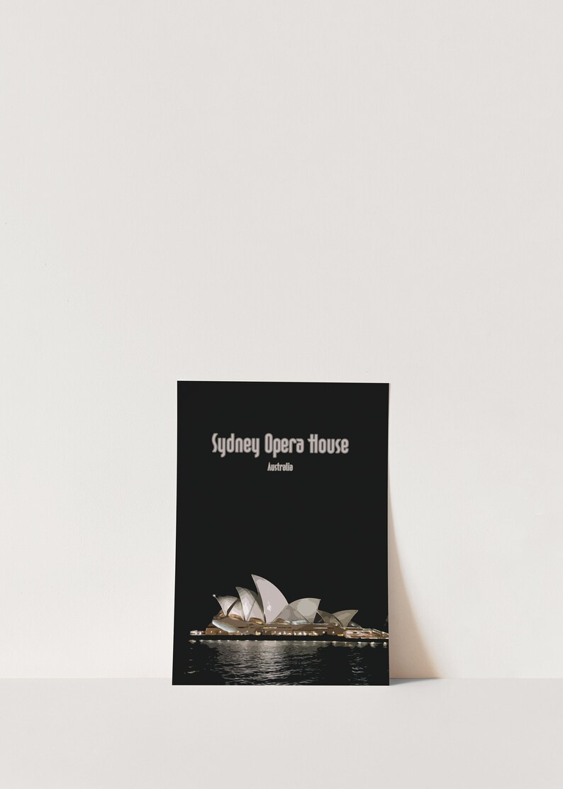 Sydney Opera House Poster Sydney Australia Digital Wall Art - Etsy
