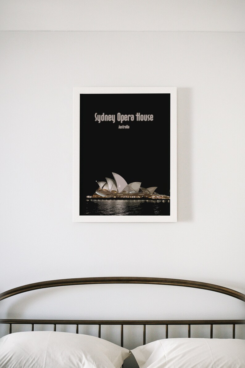 Sydney Opera House Poster Sydney Australia Digital Wall Art - Etsy