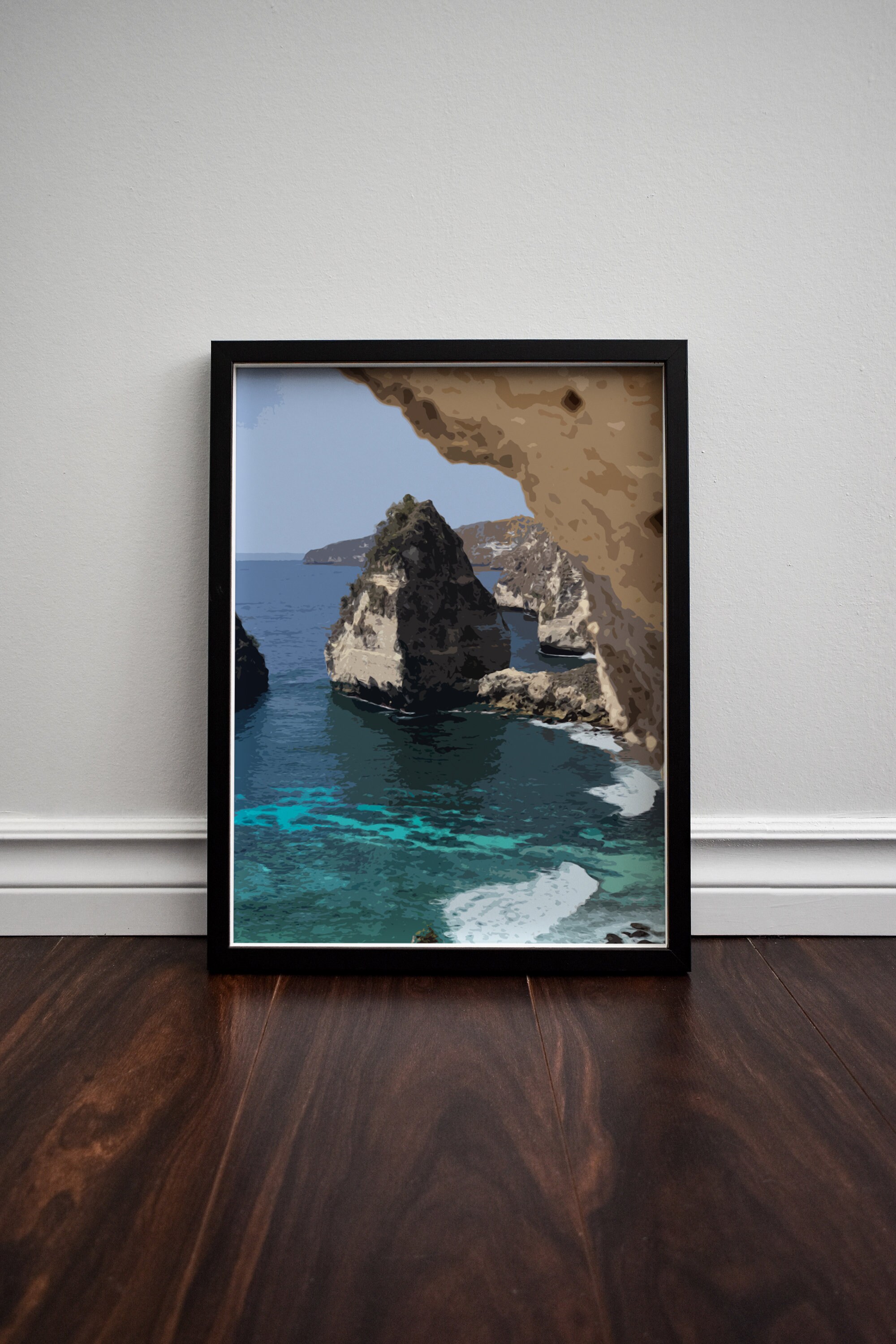 Diamond Beach Nusa Penida Bali Poster, Bali Indonesia, Digital Wall Art ...