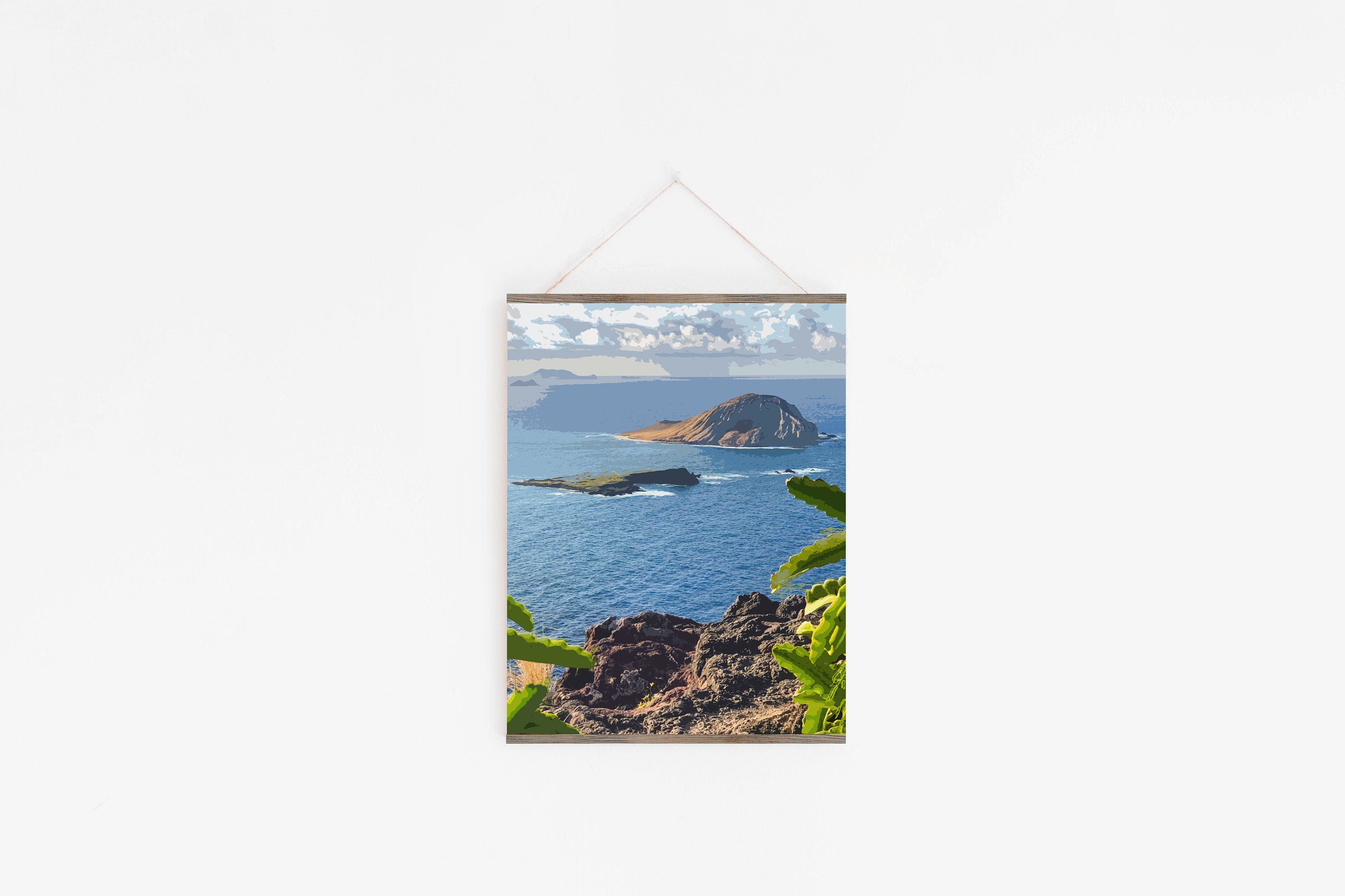 Makapu'u Beach Poster Oahu Hawaii Poster Digital Wall - Etsy