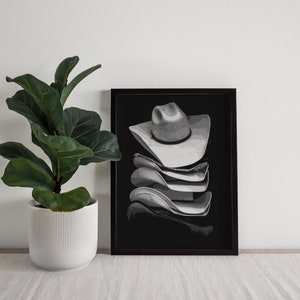 Cowboy Hat Poster, Digital Wall Art - Etsy