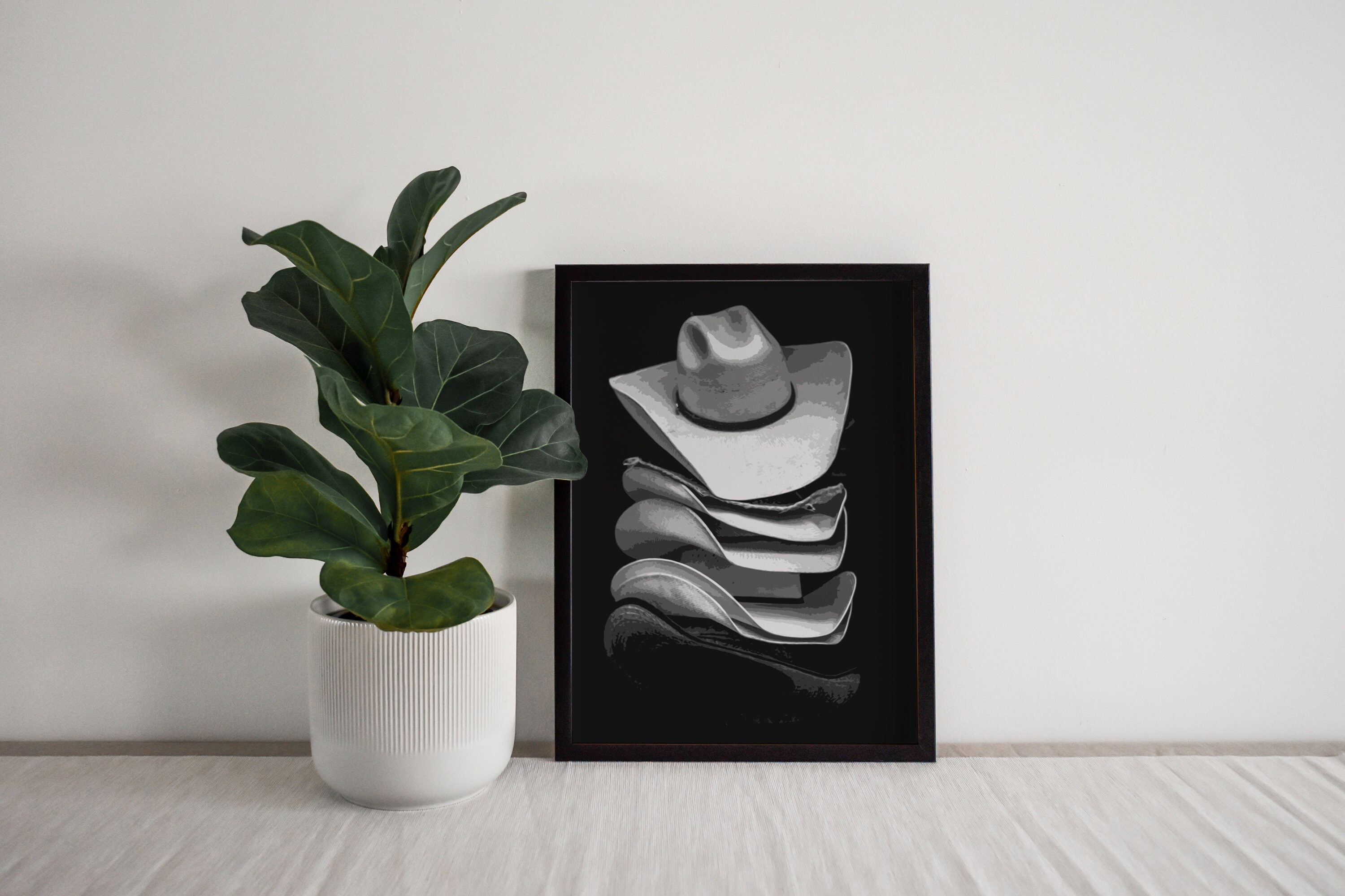 Cowboy Hat Poster, Digital Wall Art - Etsy