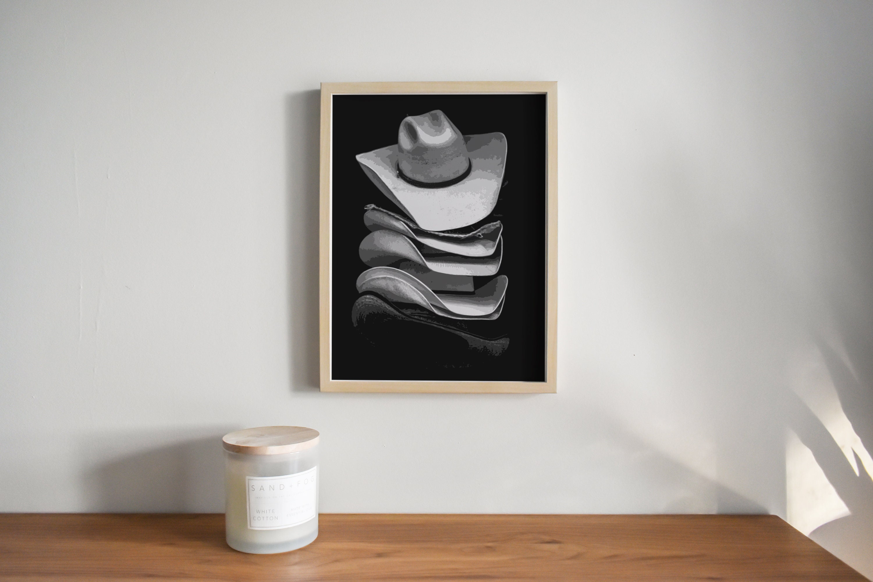 Cowboy Hat Poster, Digital Wall Art - Etsy