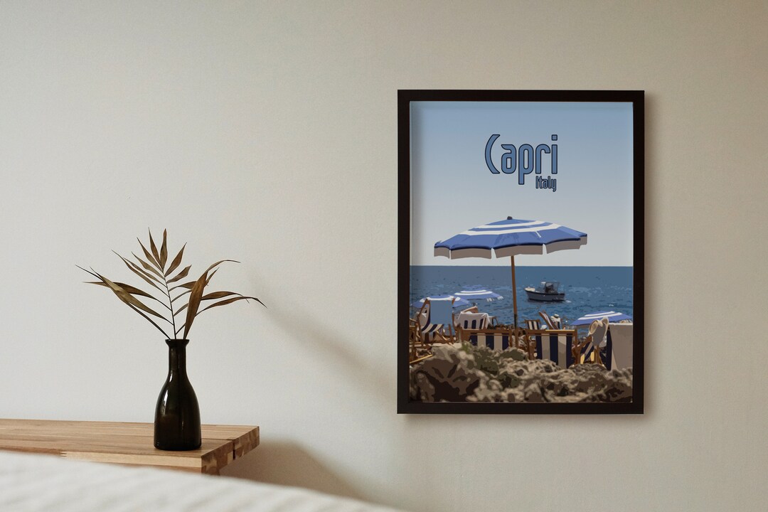 Capri Italy Poster, Capri Italy, Italy Poster, Travel Poster, Digital ...