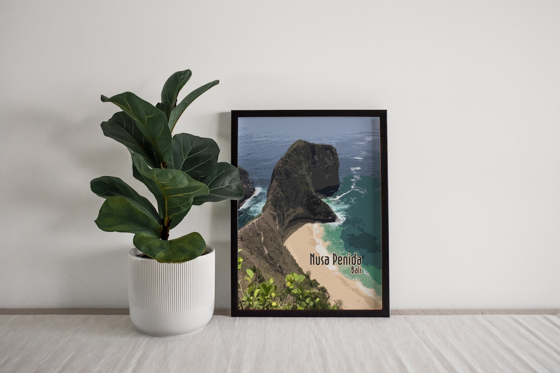 Bali Indonesia Poster Nusa Penida Island Poster Digital Wall - Etsy