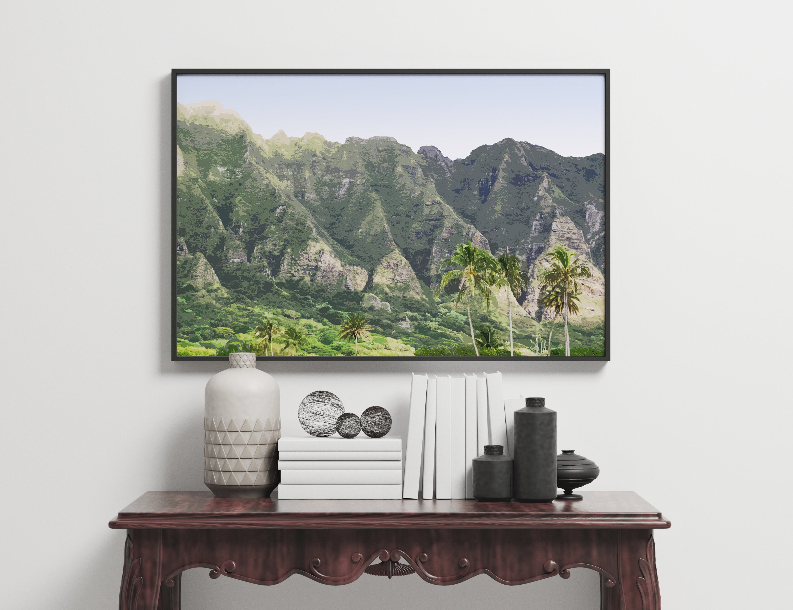 Koolau Oahu Poster, Oahu Hawaii Poster, Digital Wall Art - Etsy