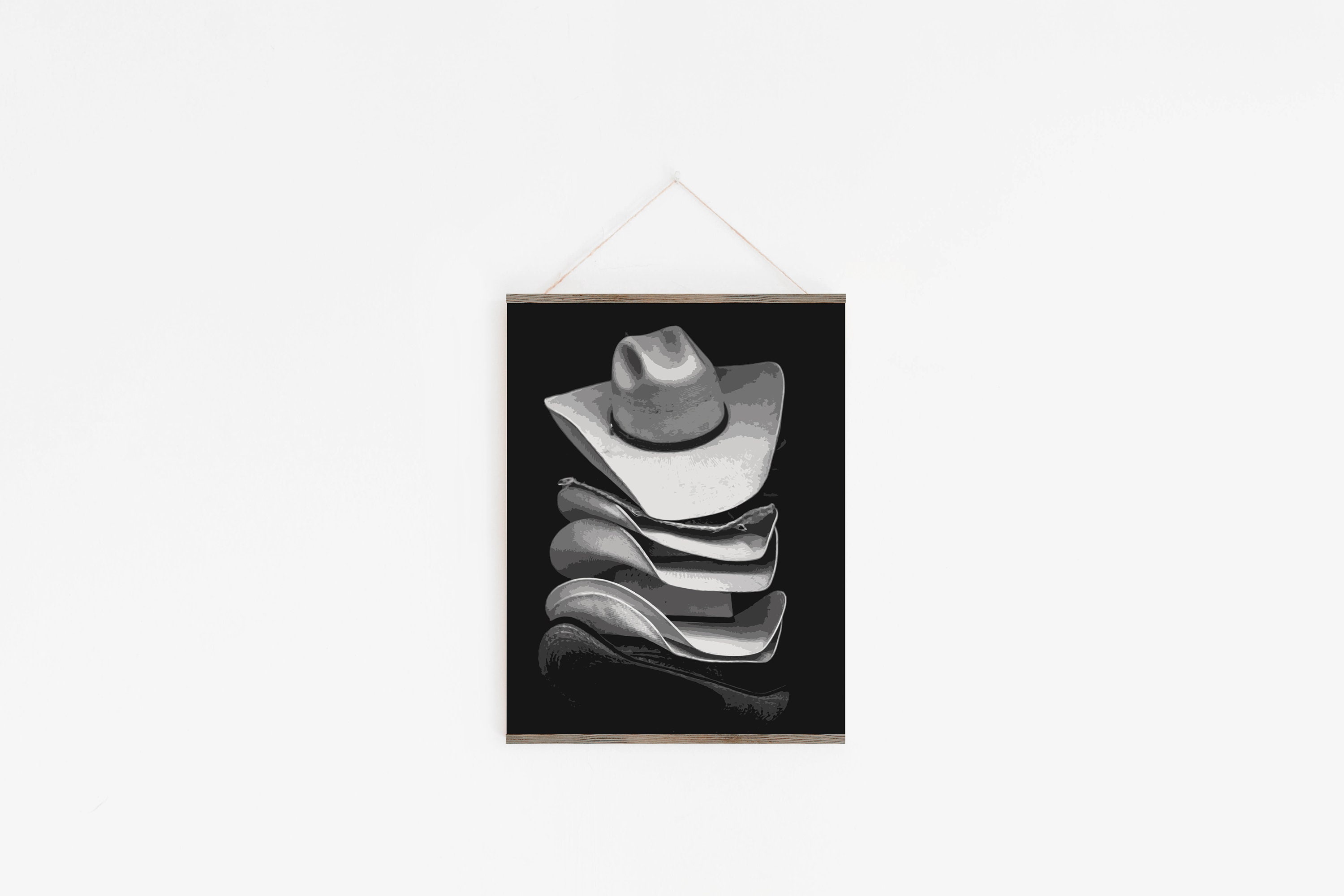 Cowboy Hat Poster, Digital Wall Art - Etsy