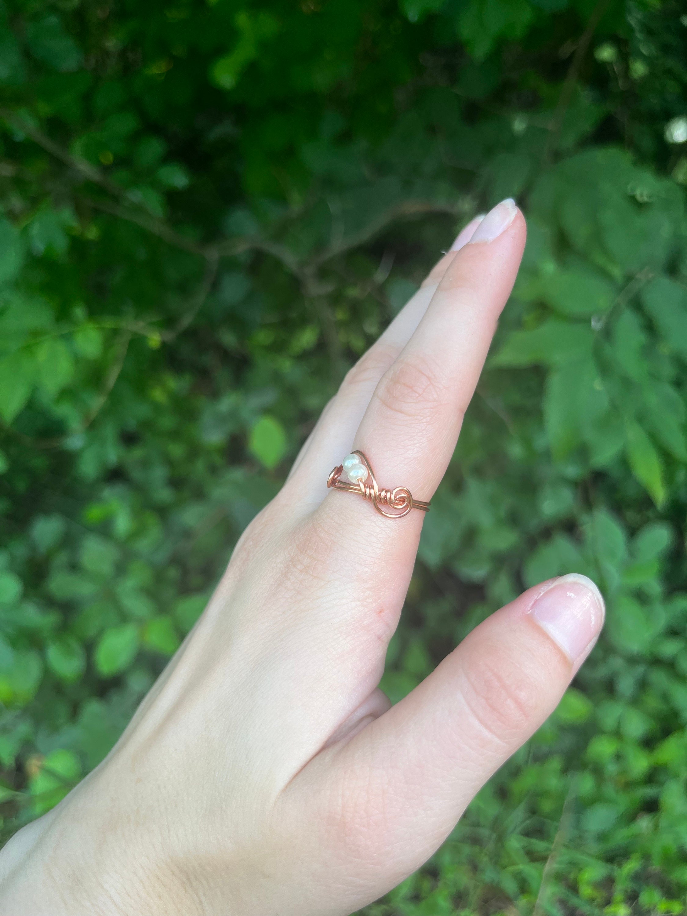 Copper Wire Fidget Ring - Etsy