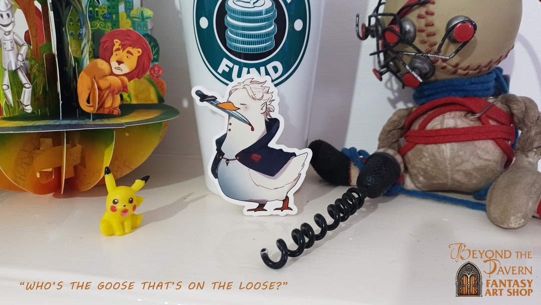 Goostarion Vinyl Sticker Goose Astarion Baldurs Gate 3 Vinyl Sticker ...