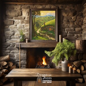 The Shire Poster Hobbitcore Decor Lord of the Ring Gift for Women ...