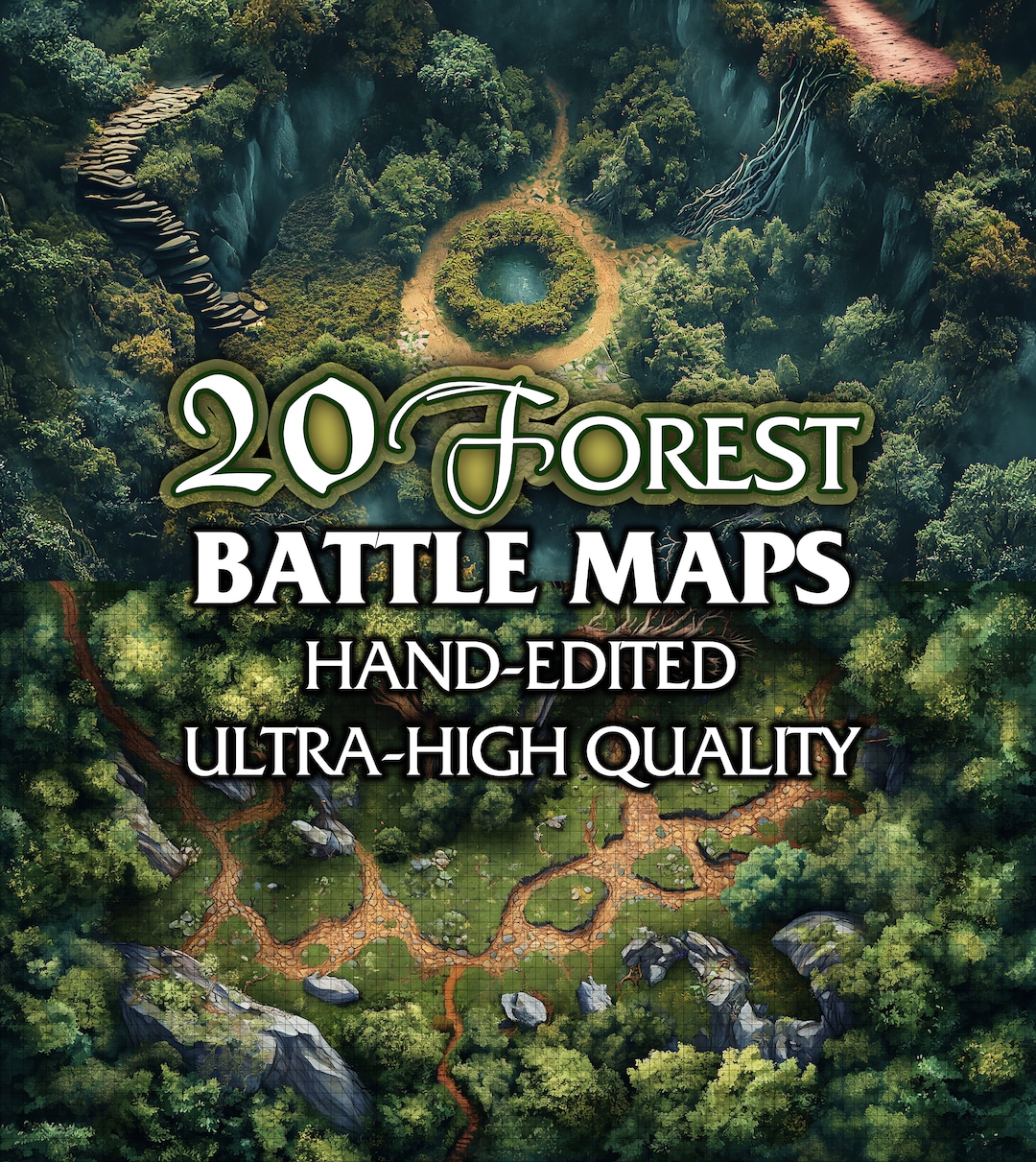 20 Forest Dnd 5E Battle Maps Dnd Campaign Maps 4K RPG Terrain for TTRPG ...