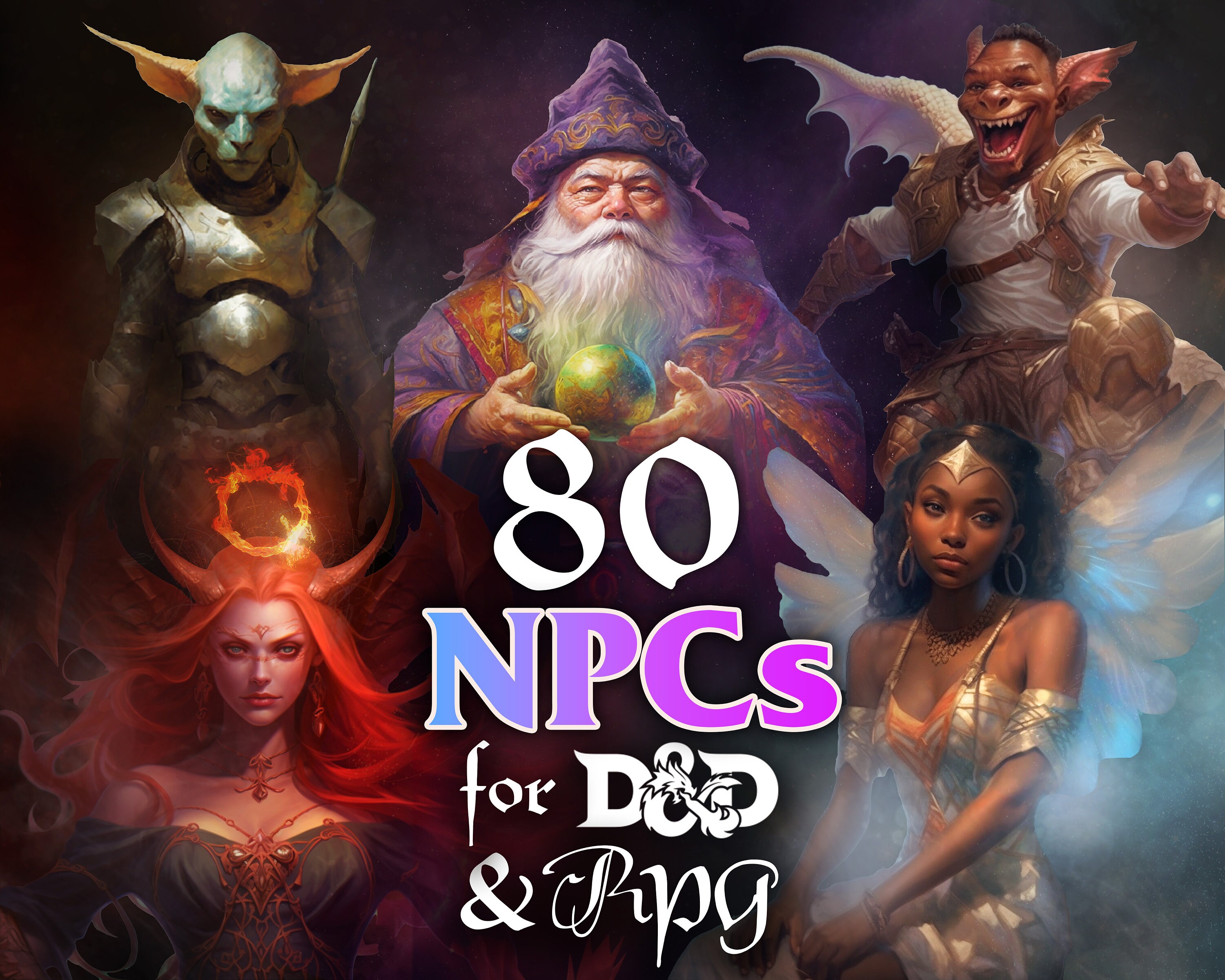 Npcs Dnd Character Portraits Dnd Class Tokens RPG Character - Etsy ...