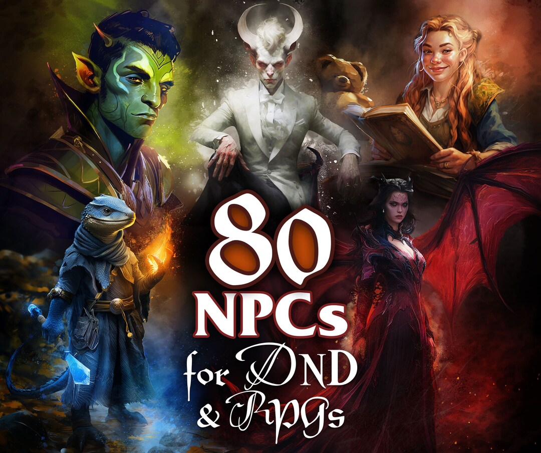 Dnd NPC Portraits Bundle / 5E Dnd Class Tokens / Digital Download VTT ...