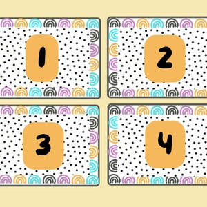 Number 1-150 Flash Cards, Printable Number Cards, Number Recognition ...