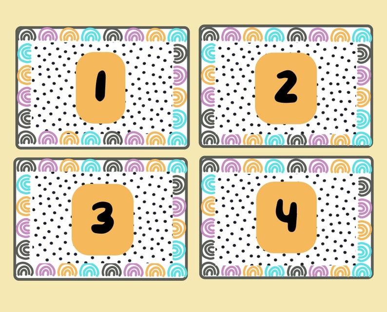 Number 1-150 Flash Cards, Printable Number Cards, Number Recognition ...
