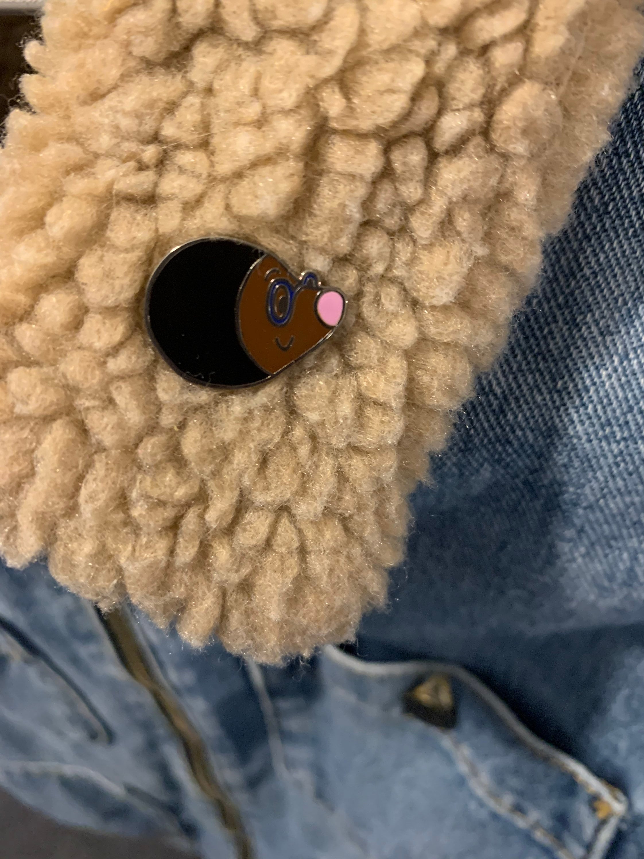 Little Mole Pin Badge - Etsy UK