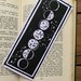 Moon Phases Bookmark Original Lino Print Lino Cut Stars - Etsy