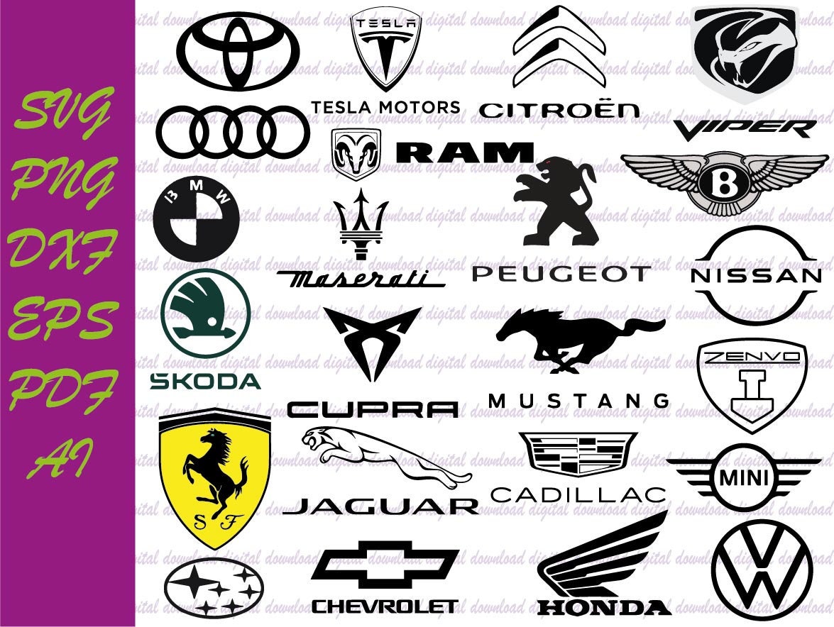 Car Logo Bundle Car Logo Cars Logo Digital Printable Digital - Etsy ...