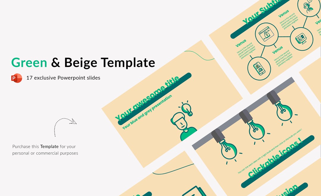Educational / School Powerpoint Presentation Template - Etsy