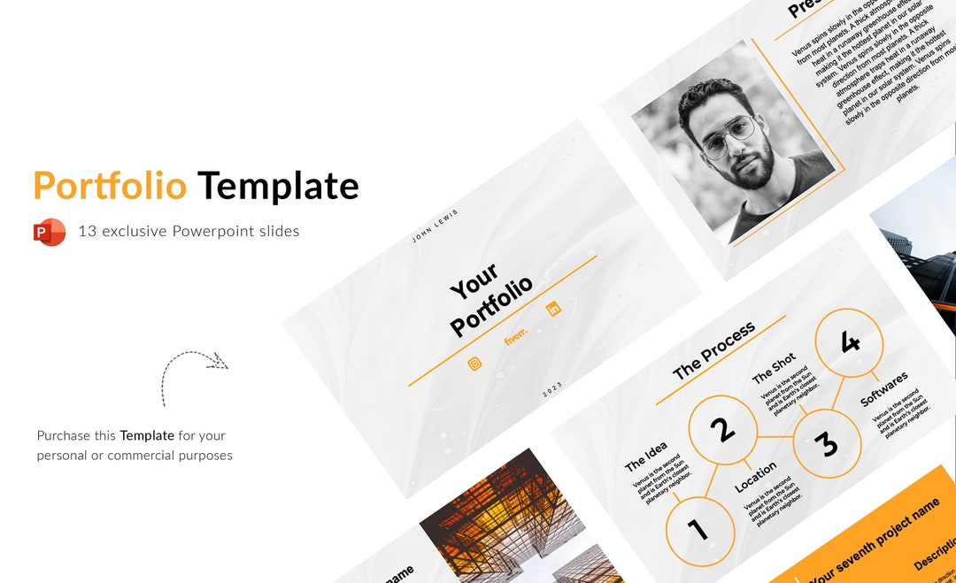 Social Media Portfolio - Powerpoint / Google Slides Portfolio Template ...