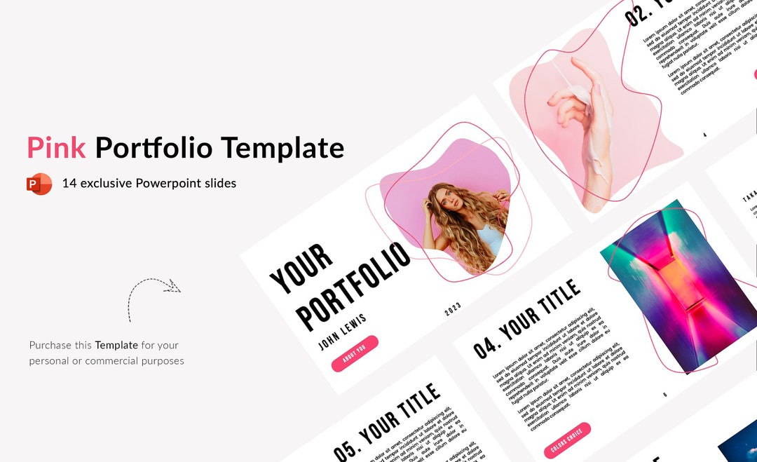 Social Medias Portfolio Design Portfolio Digital Pink Portfolio ...