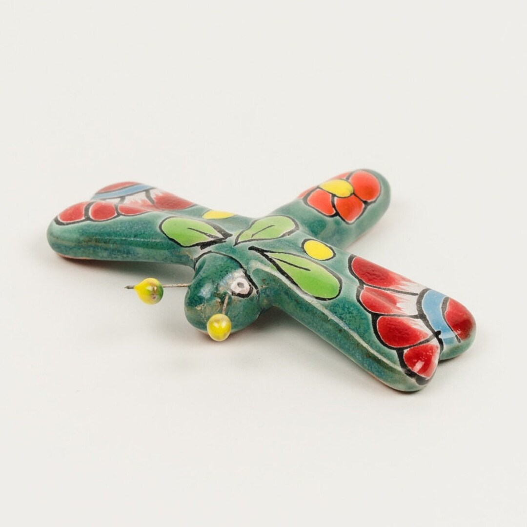 Hand Painted Talavera Firefly – Mexican Folk Art Sculpture - Etsy