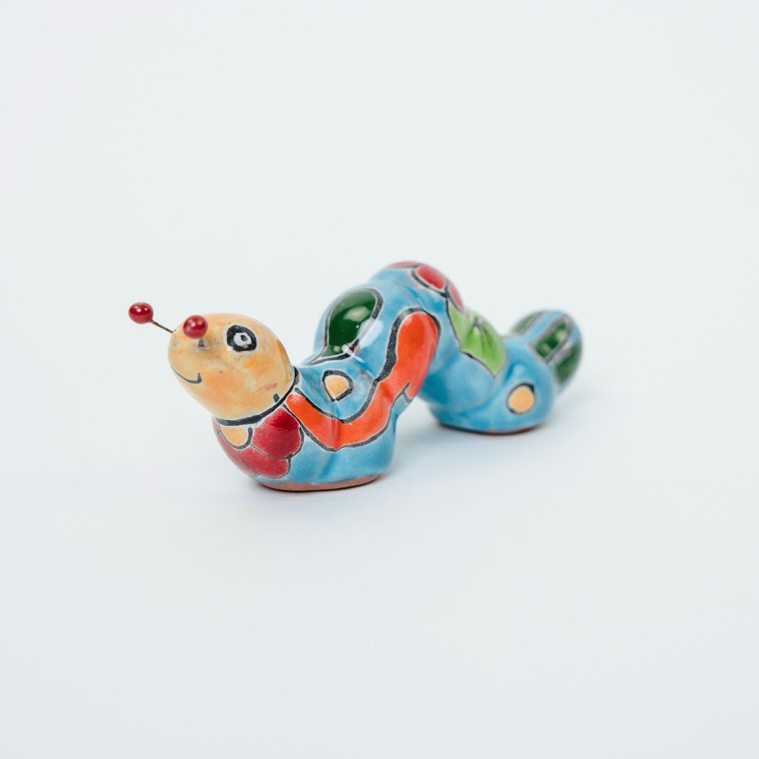 Talavera Figurine Assortment Set caterpillar, Small and Medium ...