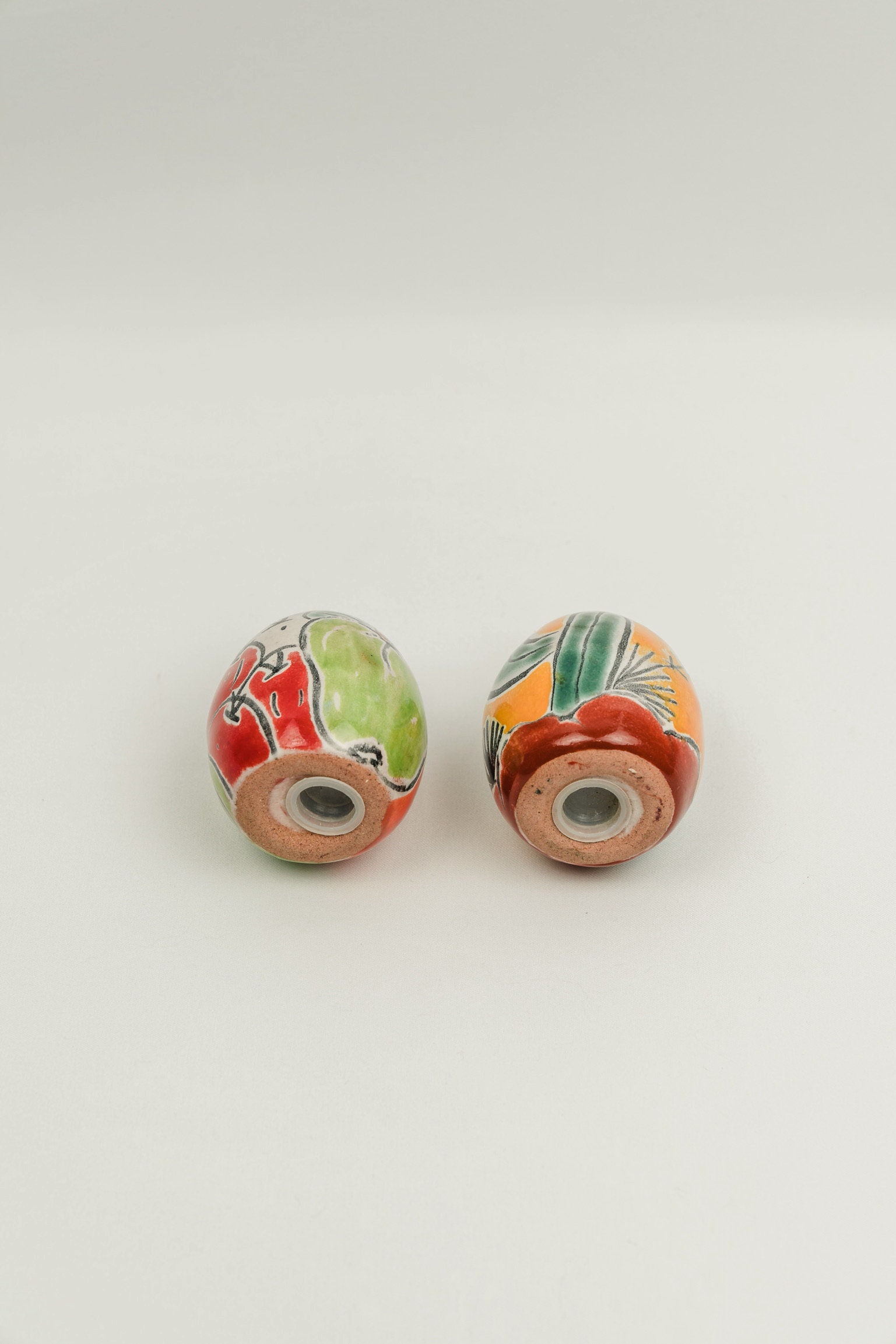 Salt & Pepper Egg-shaped Talavera Shaker Set of Two (2) - Kitchen ...