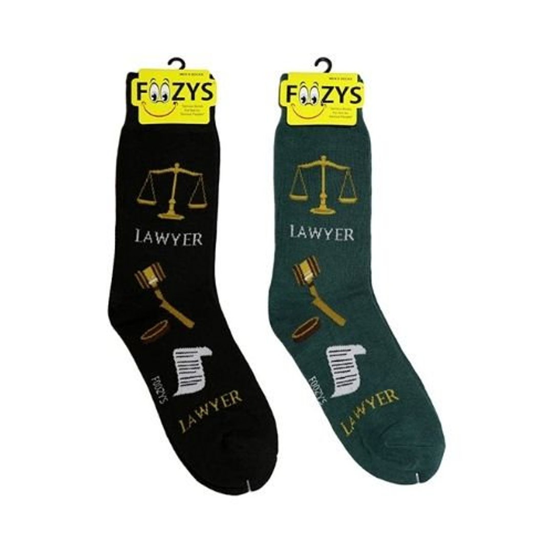 Lawyer Mens Socks Novelty Funny Crazy Gifts Crew Socks - Etsy