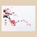 Cherry Blossoms Original Artwork, Ink and Watercolours on Rice Paper ...