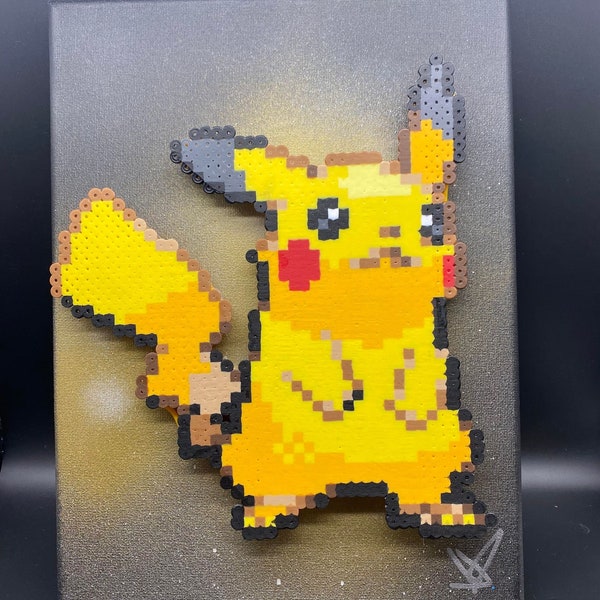 Pikachu Perler - Etsy