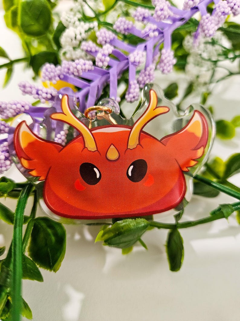 Cute Genshin Impact Zhongli Acrylic Keychain, Rex Lapis Keychain, Morax ...