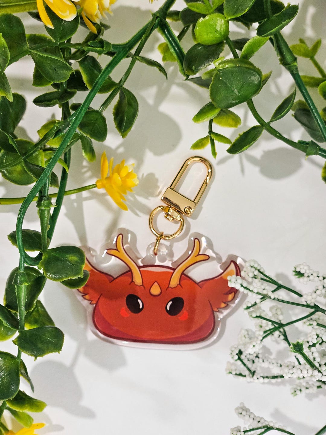 Cute Genshin Impact Zhongli Acrylic Keychain, Rex Lapis Keychain, Morax ...