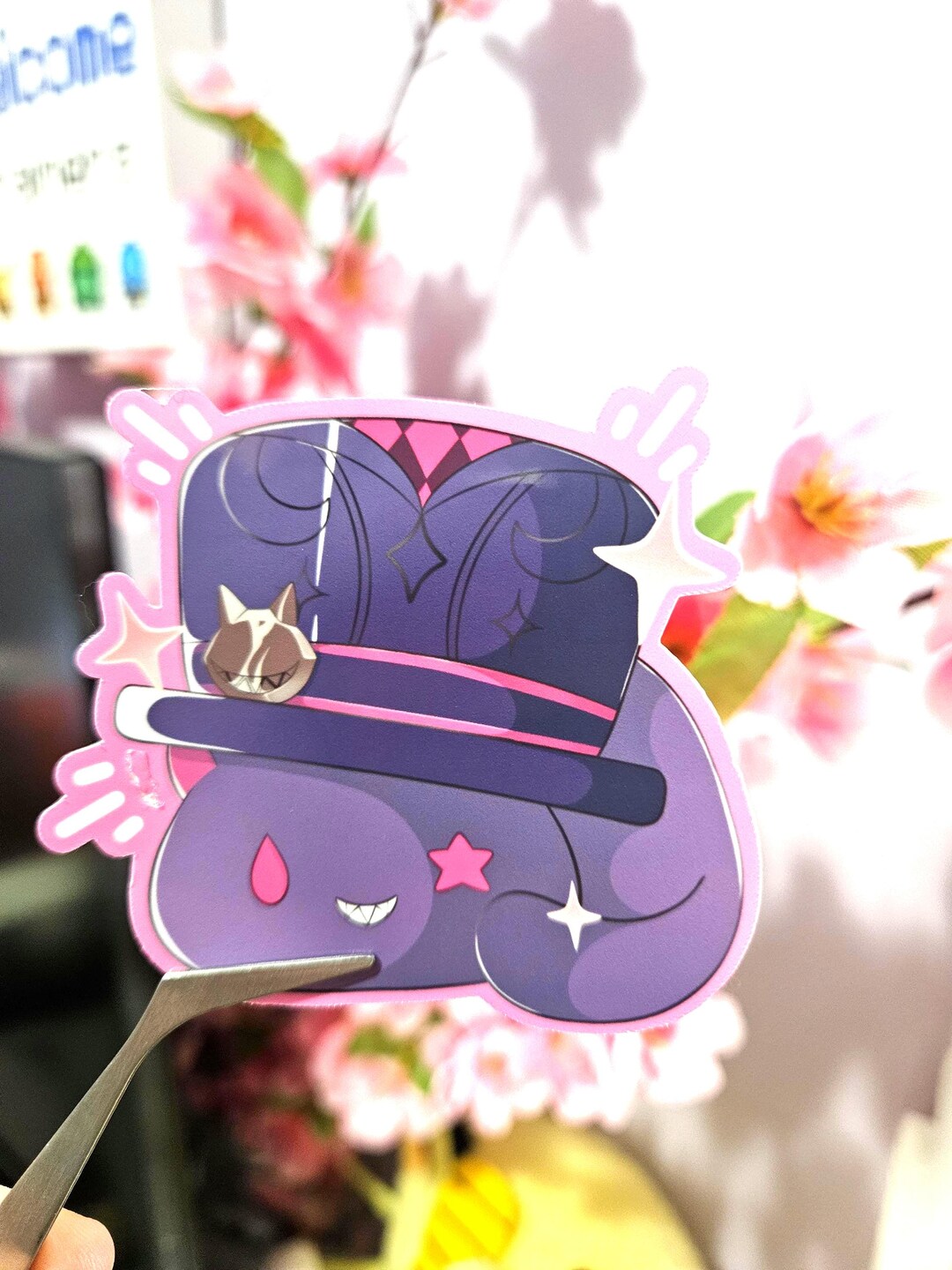 Genshin Impact Lyney and Lynette Cat Vinyl Stickers - Etsy