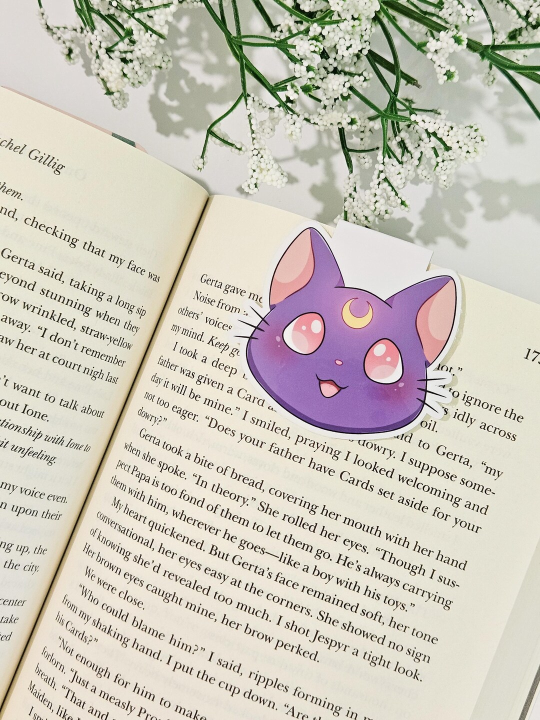 Sailor Moon Luna Magnetic Bookmark: Glossy Photo Paper, Bookish Gift - Etsy