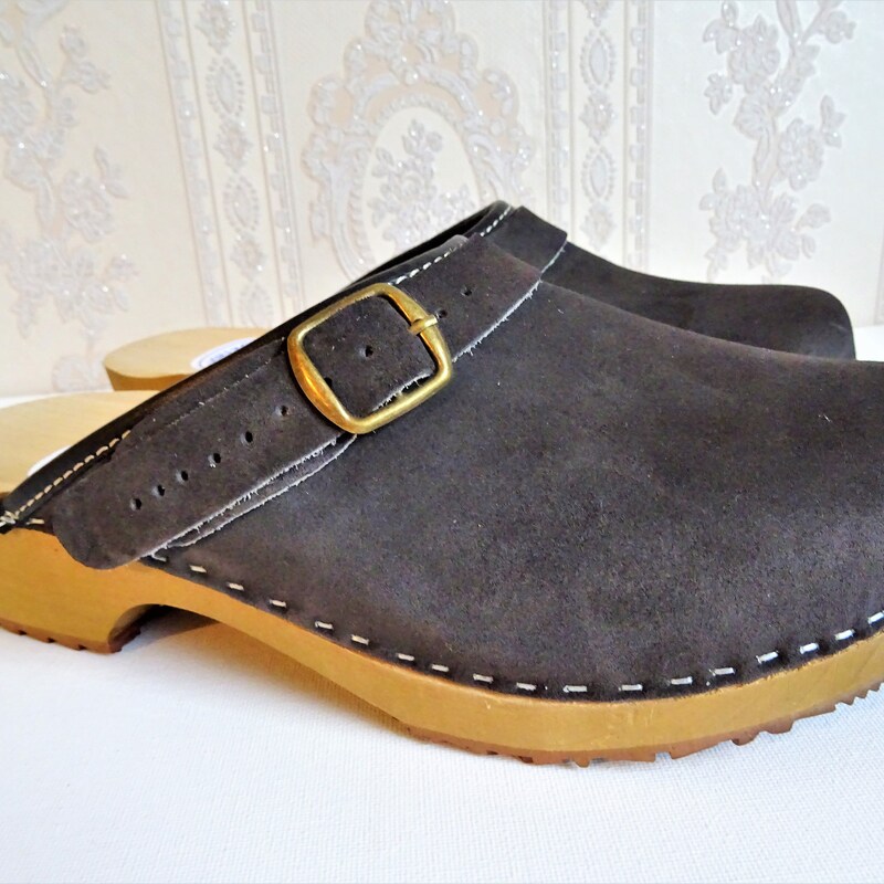 Suede Clogs - Etsy