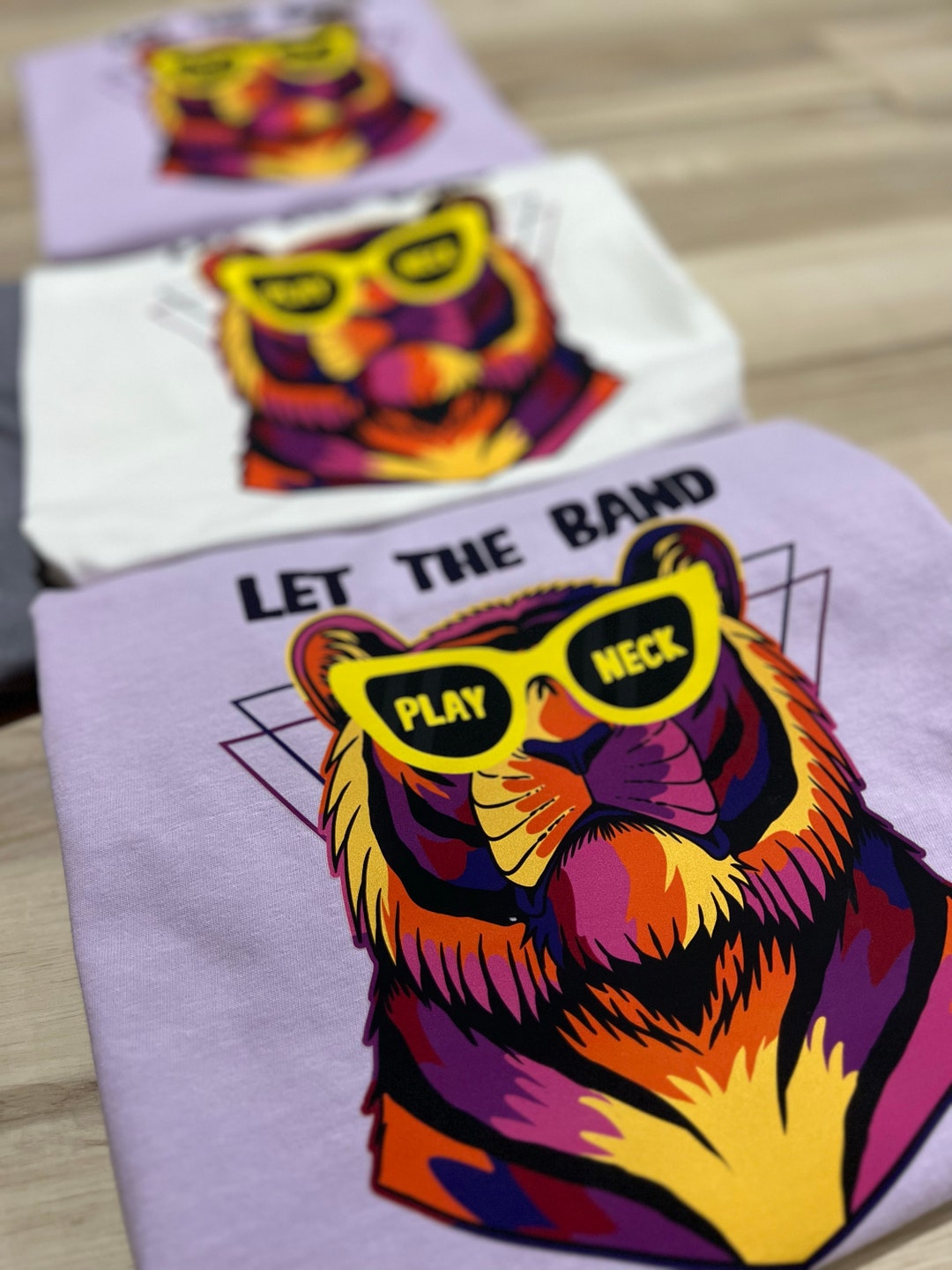 Let the Band Play Neck Tee - Etsy