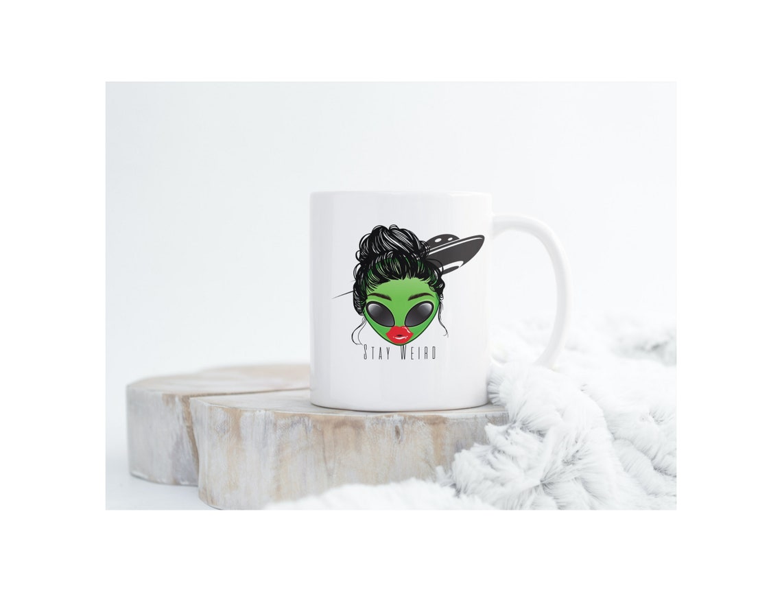 Stay Weird Alien PNG Digital - Etsy