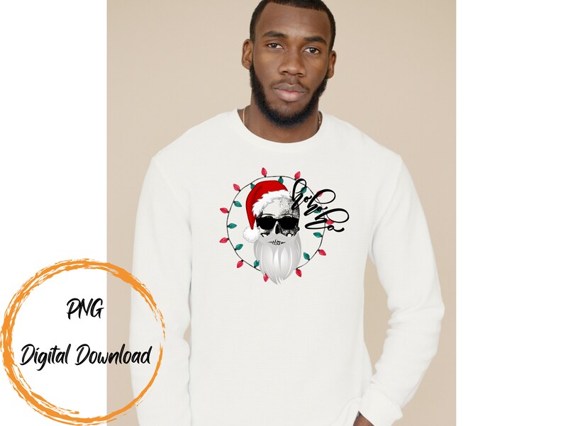 Santa Skull PNG Digital Download - Etsy