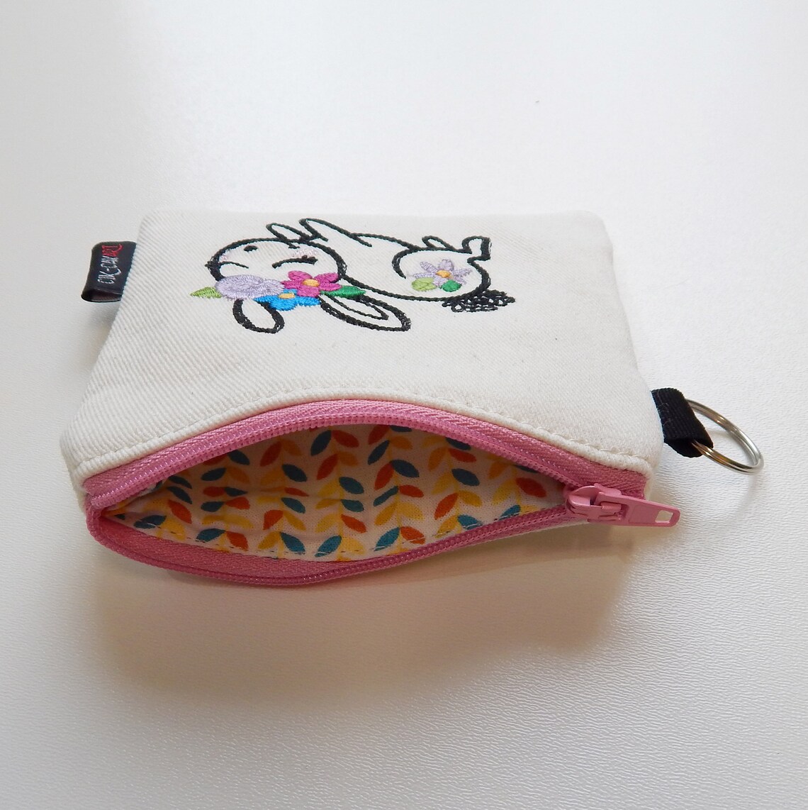 Bunny Coin Purse – Small Zipper Wallet, Cute Rabbit Pouch, Canvas Gift ...