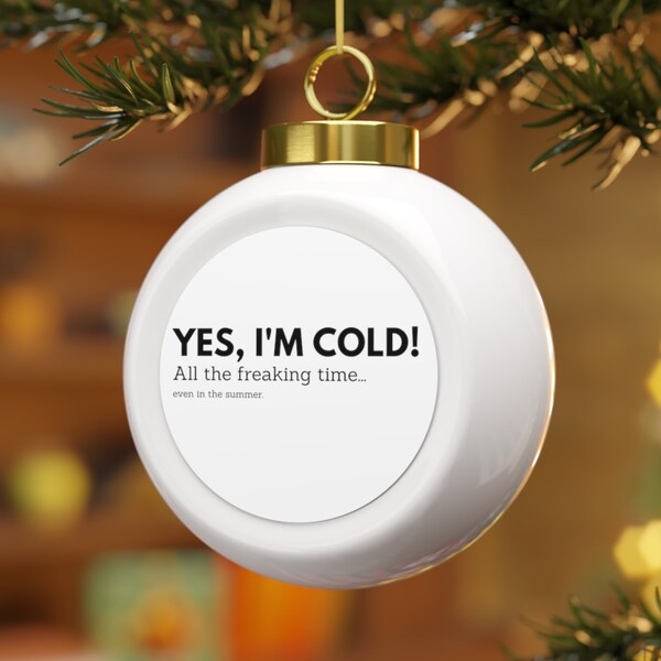 Funny Cold Ornament - Etsy
