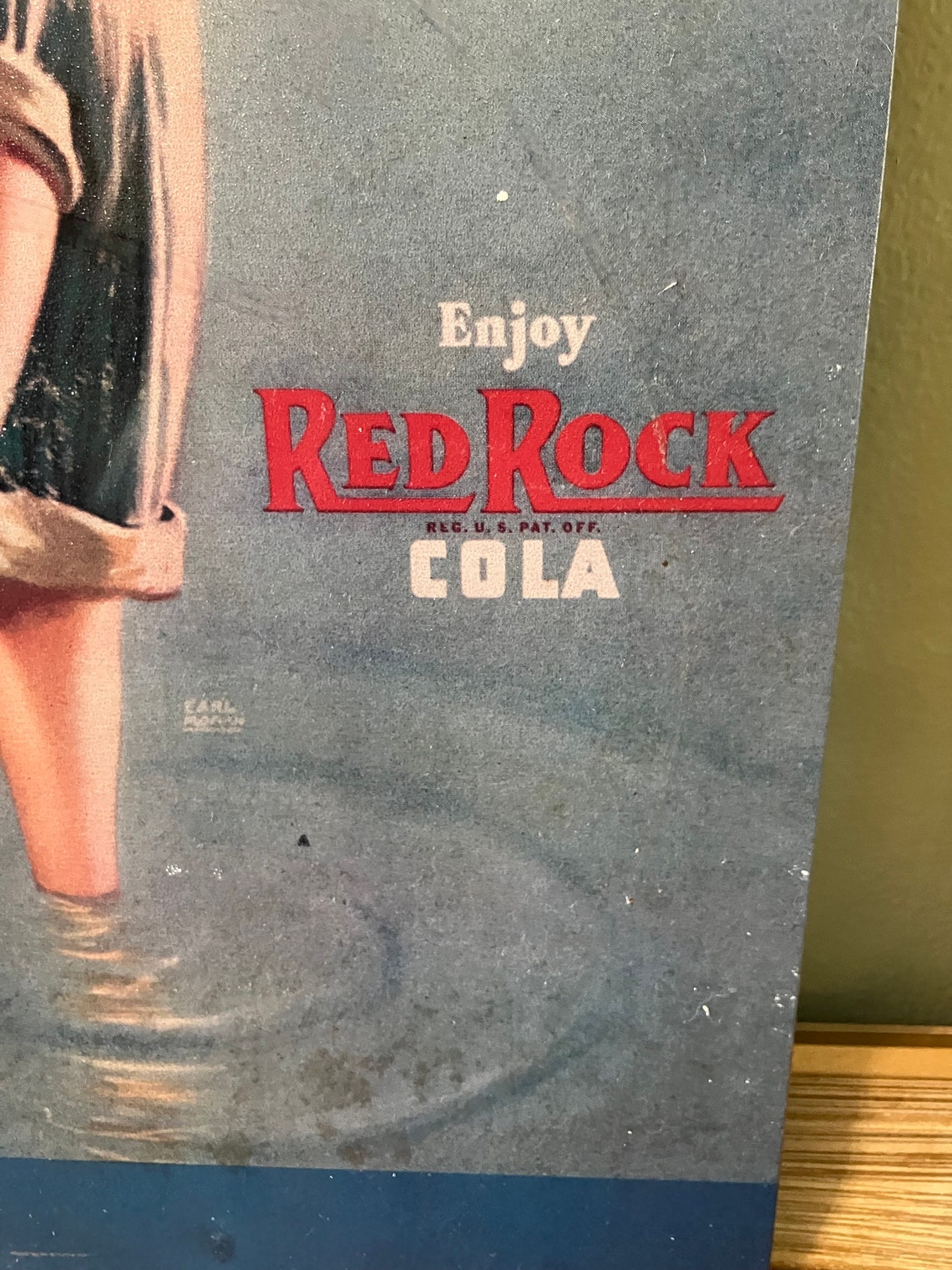 Vintage 1992 Red Rock Cola Metal Wall Sign - Etsy