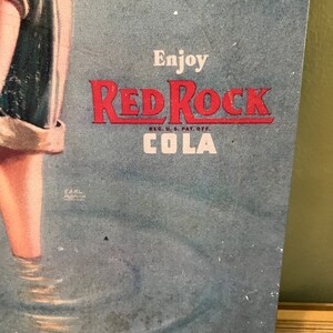 Vintage 1992 Red Rock Cola Metal Wall Sign - Etsy