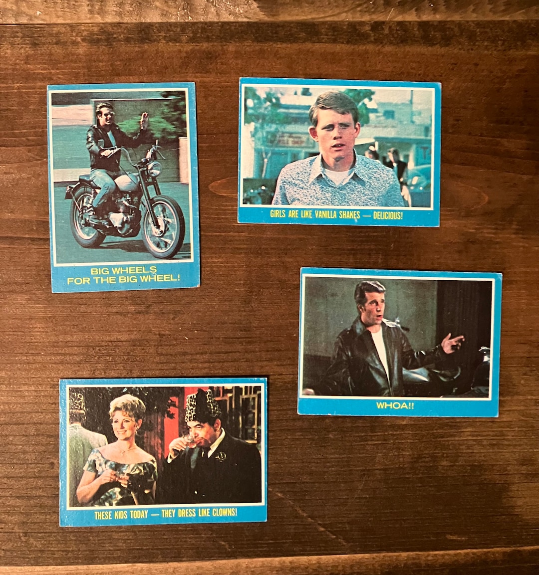 4 Vintage Happy Days Trading Cards - Etsy