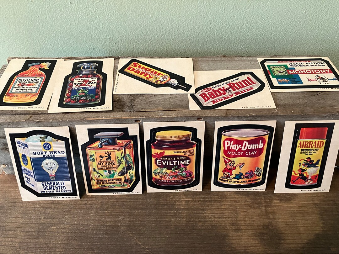 Set of 10 Wacky Packages Stickers Unused - Etsy