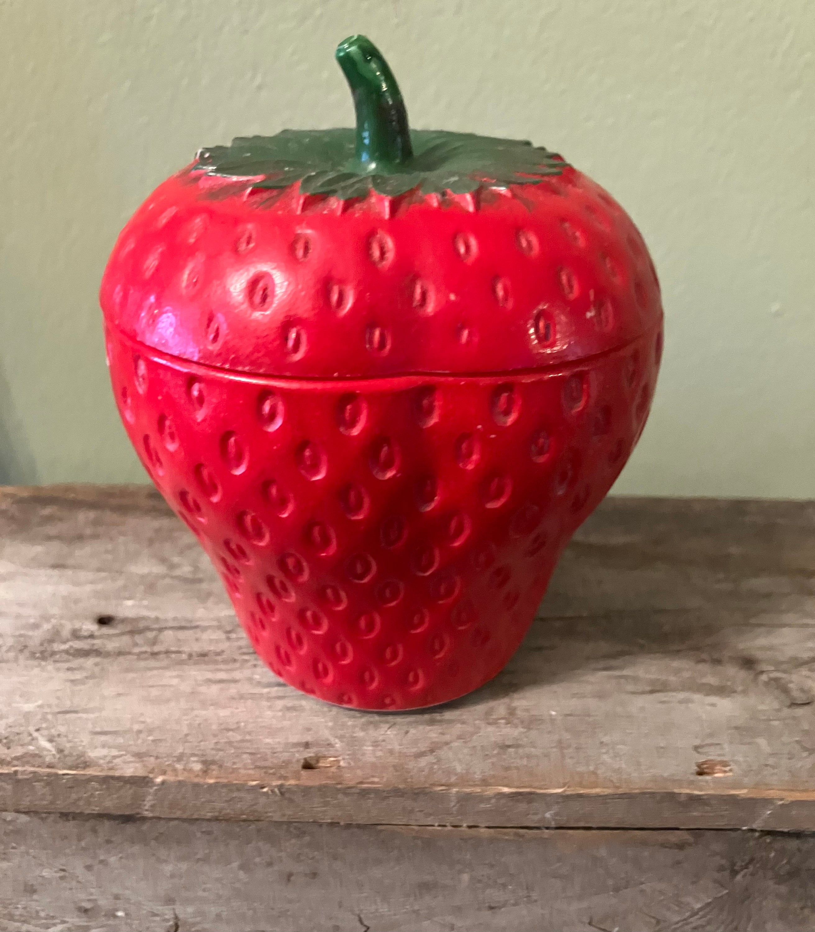 Vintage Strawberry Shaped Hazel Atlas Covered Jam Dish - Etsy