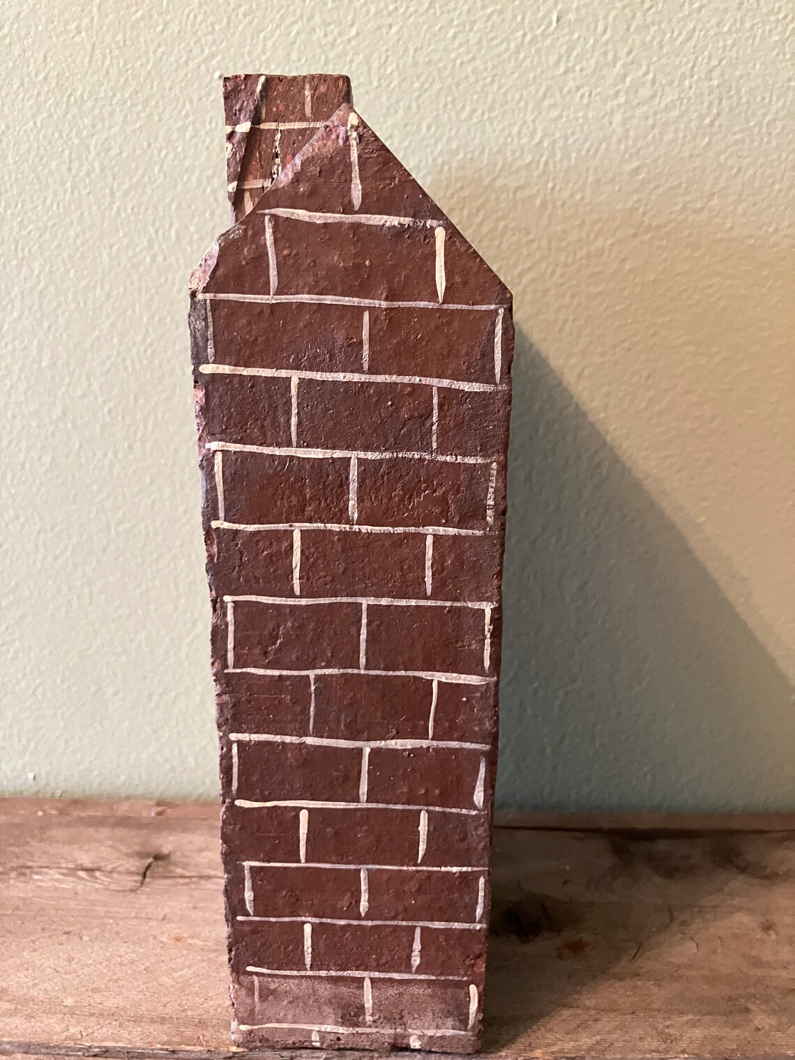 Vintage Handpainted Brick Charming Cottage Folk Art Door Stop - Etsy