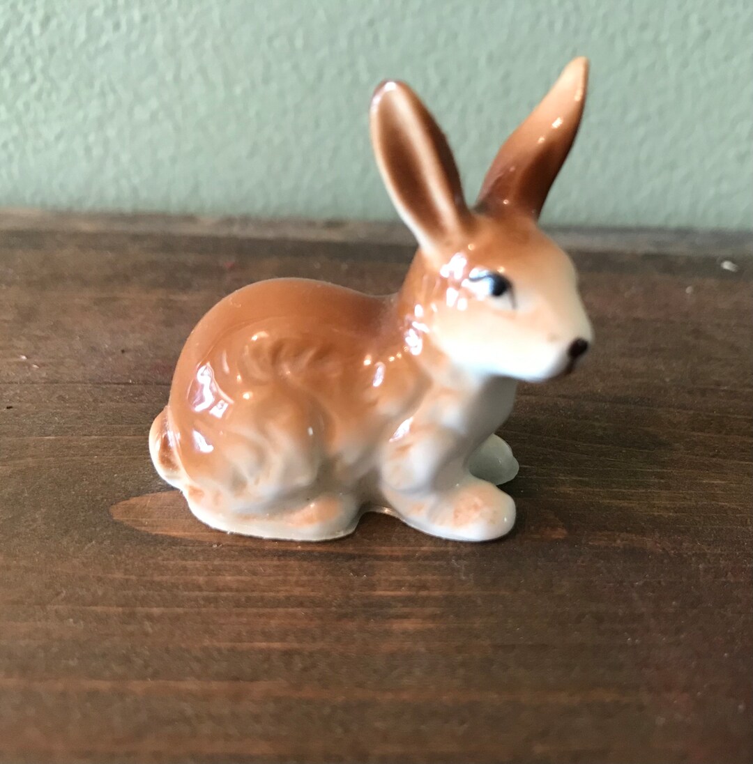 Vintage Ceramic Bunny Small - Etsy
